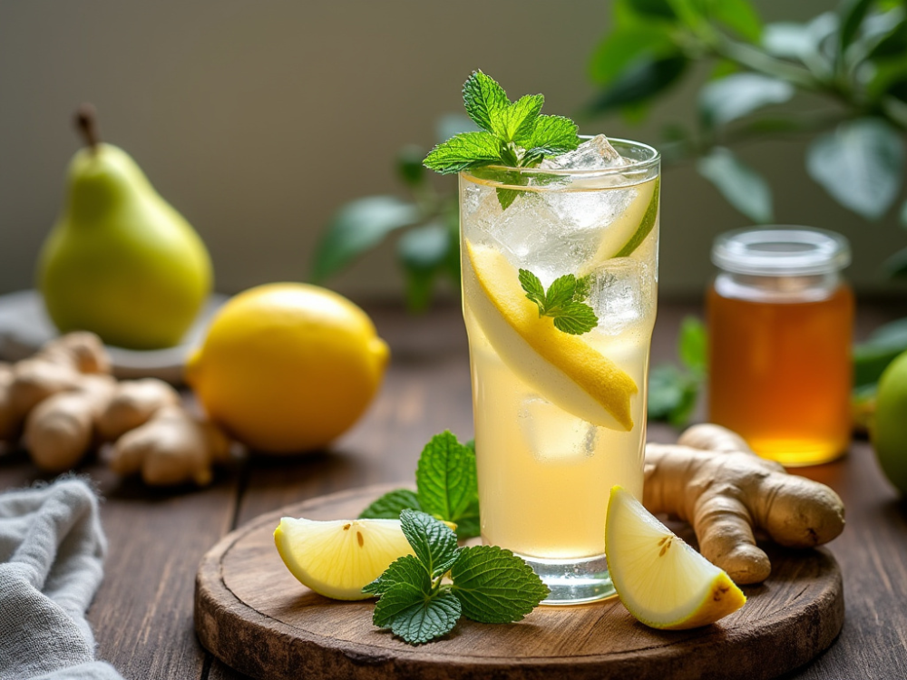 Pear & Ginger Sparkler - Satisfy Your Cravings