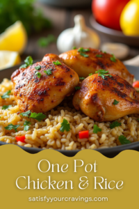 One Pot Chicken & Rice - Satisfy Your Cravings