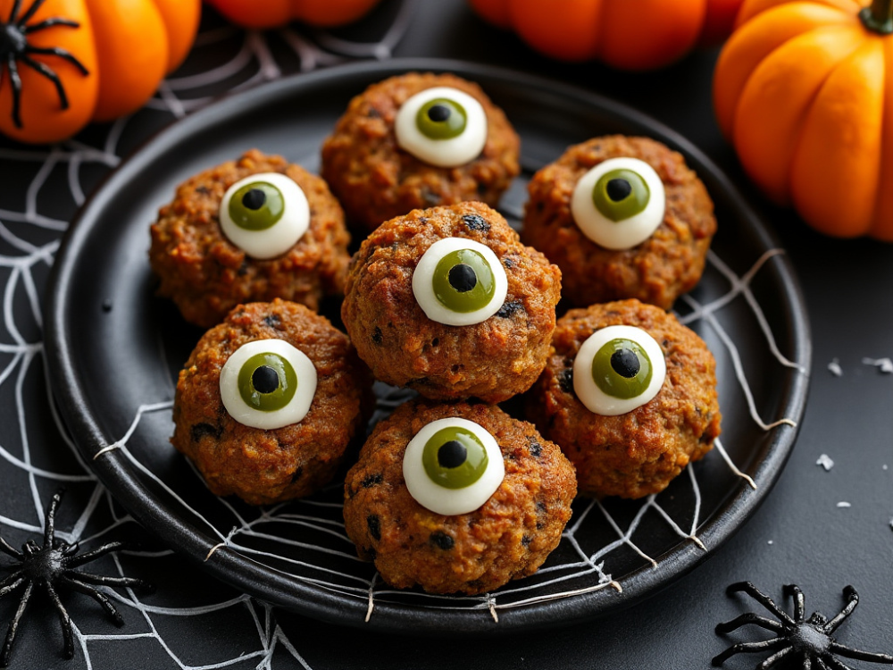 Monster Eyeball Meatballs - Satisfy Your Cravings