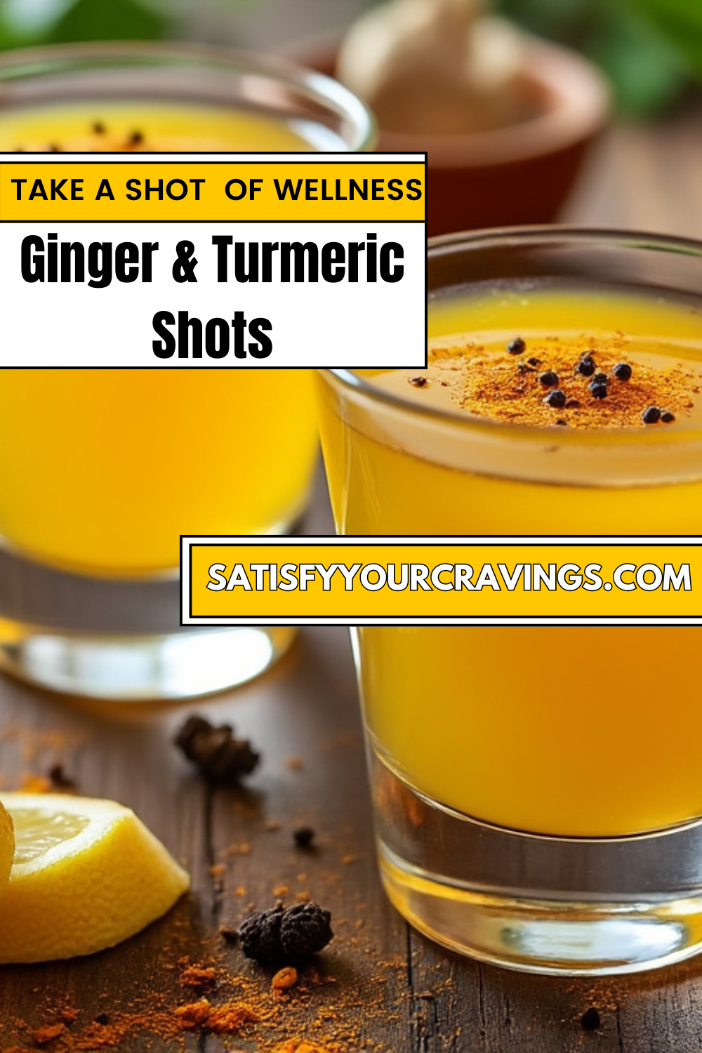 Ginger Turmeric Wellness Shots - Satisfy Your Cravings