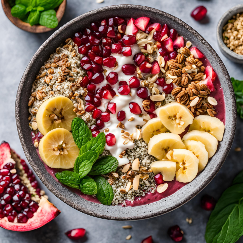 Pomegranate Smoothie Bowl - Satisfy Your Cravings