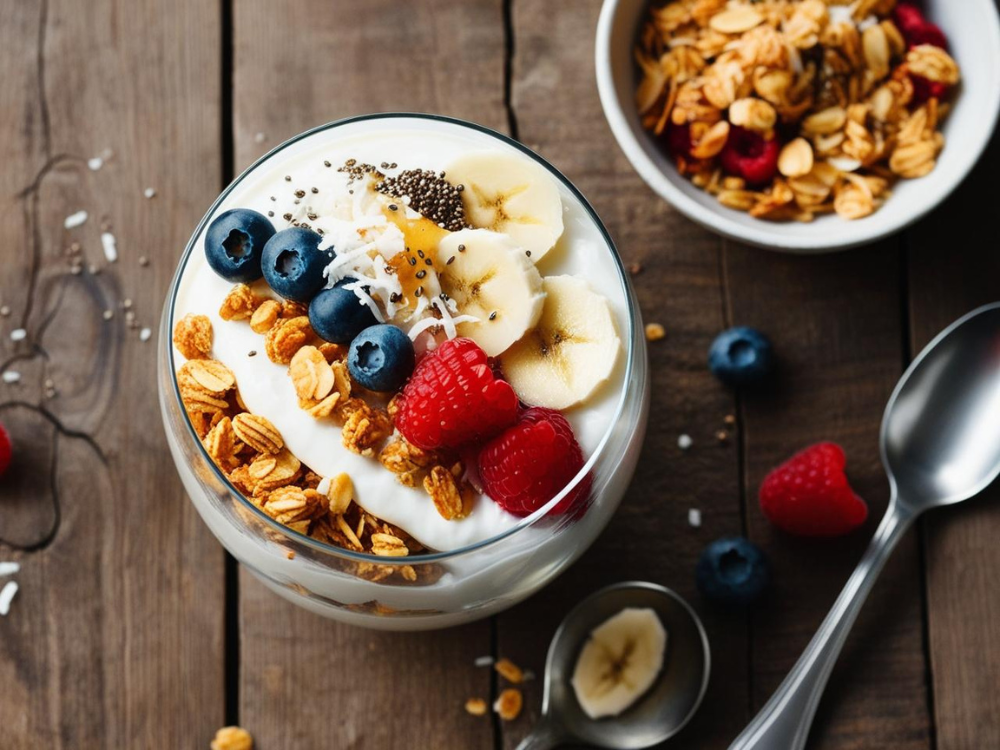 Coconut Yogurt Parfait with Granola - Satisfy Your Cravings