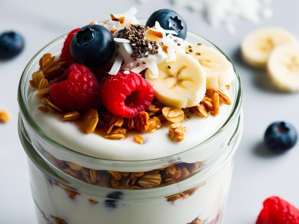 Coconut Yogurt Parfait with Granola - Satisfy Your Cravings