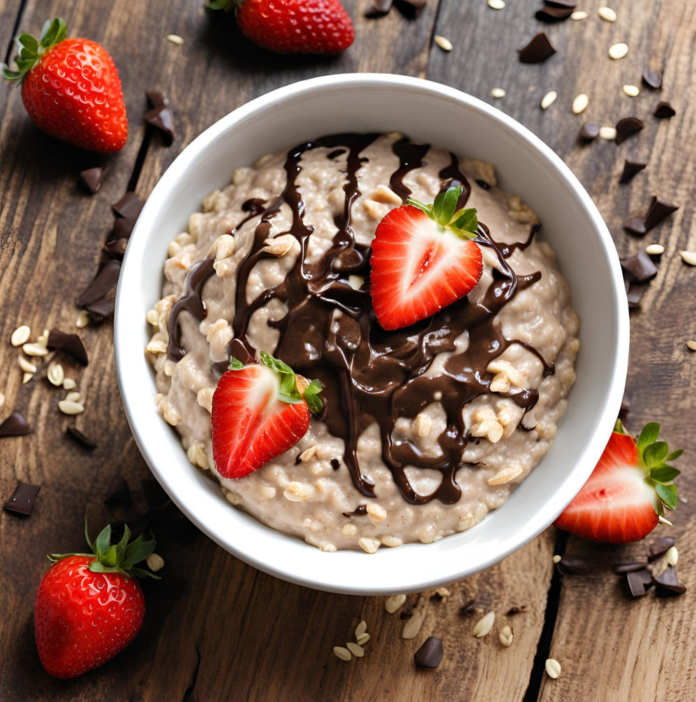 Chocolate Covered Strawberry Oatmeal - Satisfy Your Cravings