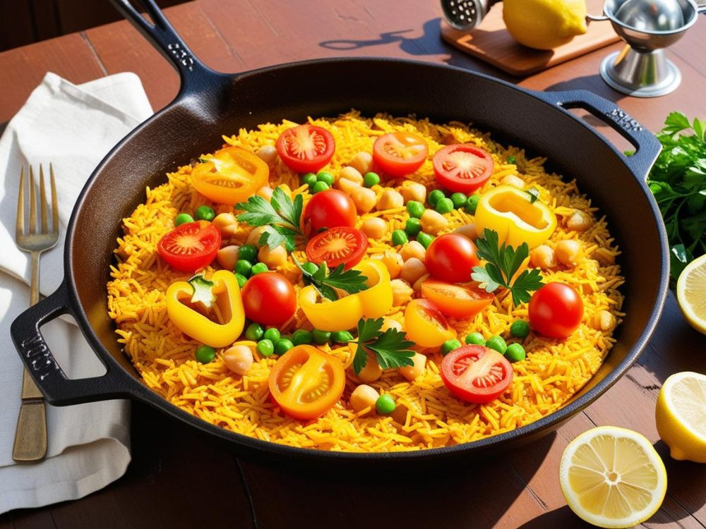 Spanish-Inspired Chickpea Paella - Satisfy Your Cravings