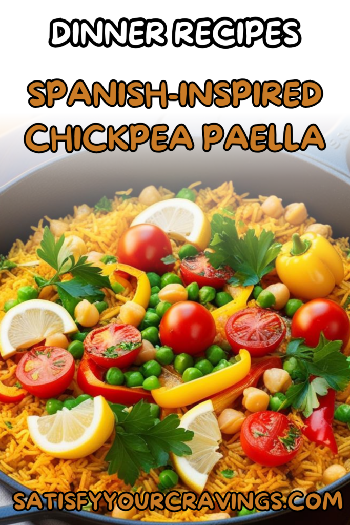 Spanish-Inspired Chickpea Paella - Satisfy Your Cravings